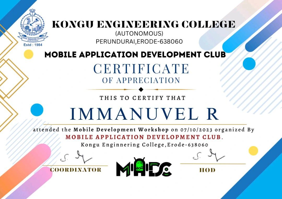 Immanuvel R on LinkedIn: #mobileappdevelopment Immanuvel R on LinkedIn: #mobileappdevelopment