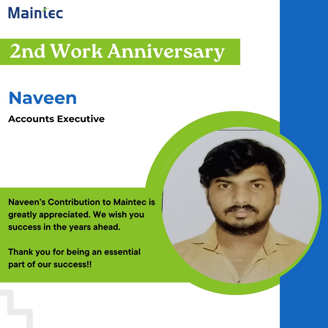 Maintec Technologies - India on LinkedIn: #workanniversary Maintec Technologies - India on LinkedIn: #workanniversary