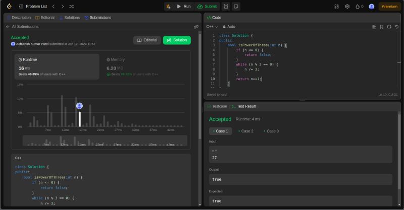 Day 47 of the #100DaysOfCode Challenge: The Power of Three | Ashutosh ... Day 47 of the #100DaysOfCode Challenge: The Power of Three | Ashutosh ...
