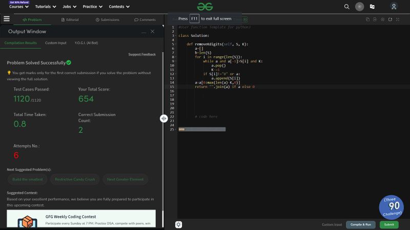 Day 111 of #LeetCodeChallenge: Optimizing strings with stack | Lalit ... Day 111 of #LeetCodeChallenge: Optimizing strings with stack | Lalit ...