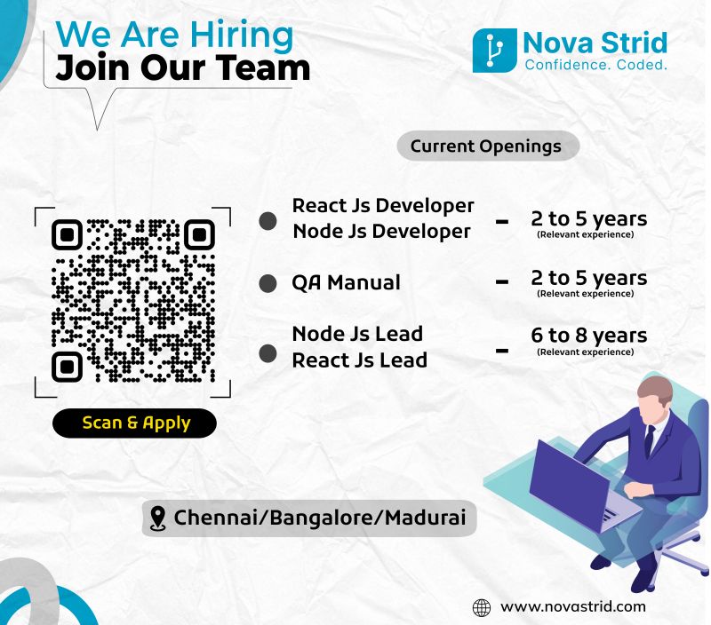 David Raja on LinkedIn: #hiring #nodejs #reactjs #manualqa #jobs2024 David Raja on LinkedIn: #hiring #nodejs #reactjs #manualqa #jobs2024