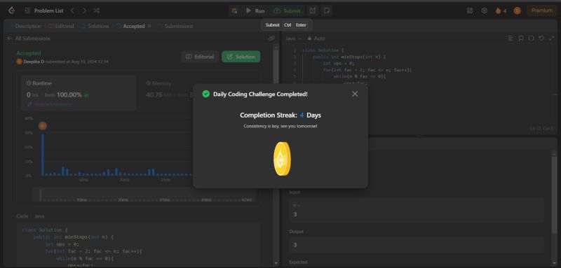Deepika D on LinkedIn: #leetcode #codingpractice Deepika D on LinkedIn: #leetcode #codingpractice
