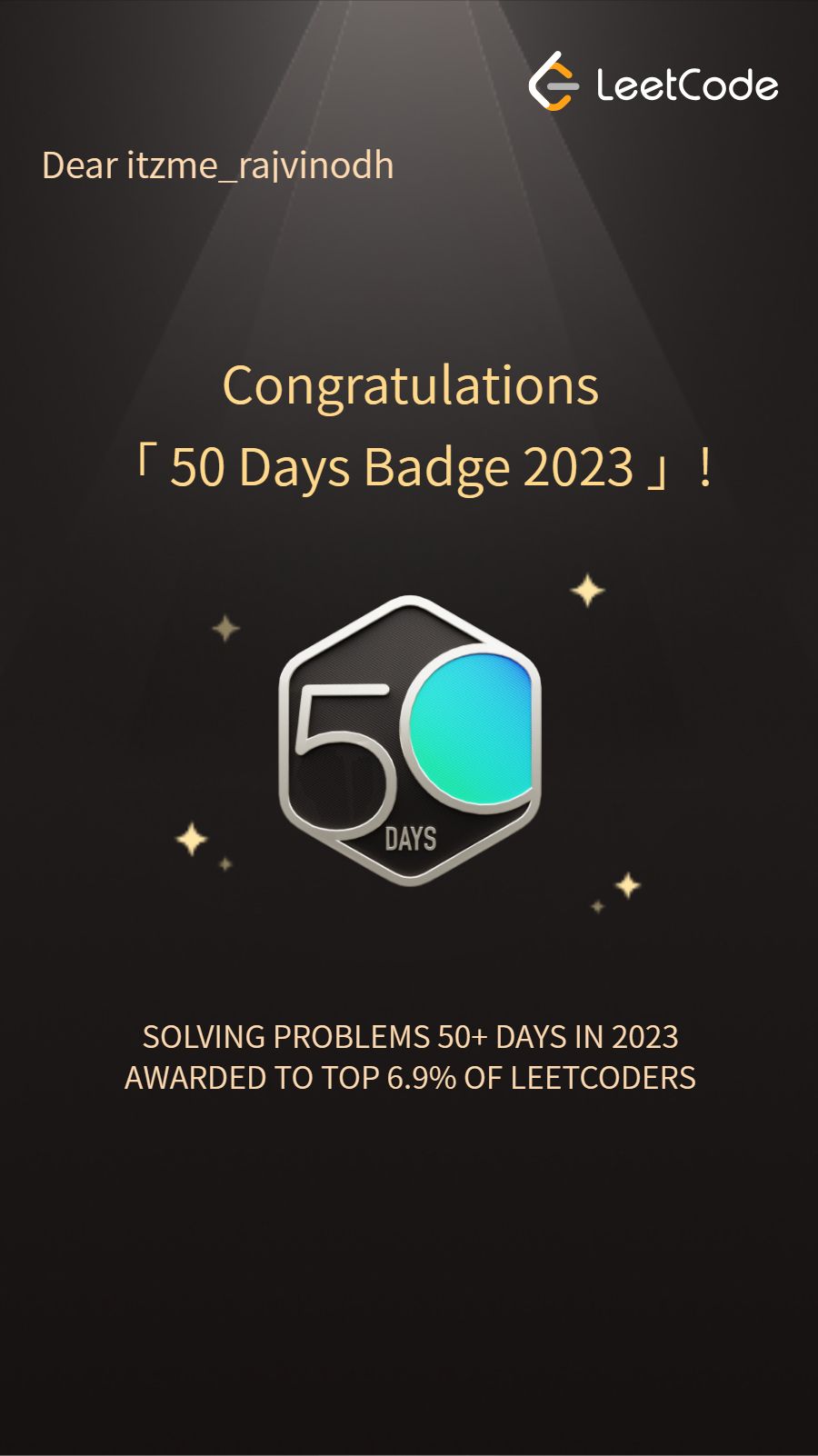 Vinodh Raj M on LinkedIn: #leetcodejourney #leetcode Vinodh Raj M on LinkedIn: #leetcodejourney #leetcode