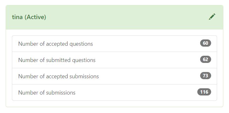 Resolved 60 LeetCode Database Problems in 1 Month | Tina Thodety posted ... Resolved 60 LeetCode Database Problems in 1 Month | Tina Thodety posted ...