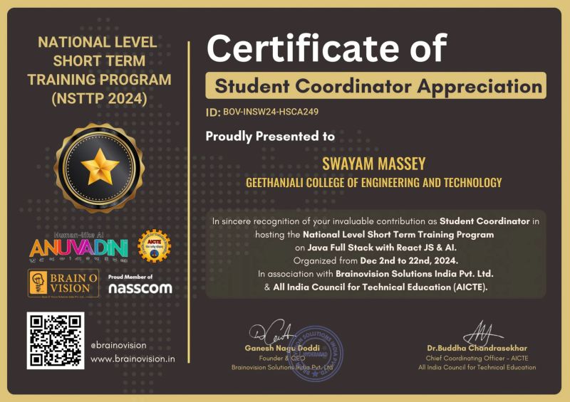 Swayam Massey on LinkedIn: #nsttp2024 #studentcoordinator # ... Swayam Massey on LinkedIn: #nsttp2024 #studentcoordinator # ...