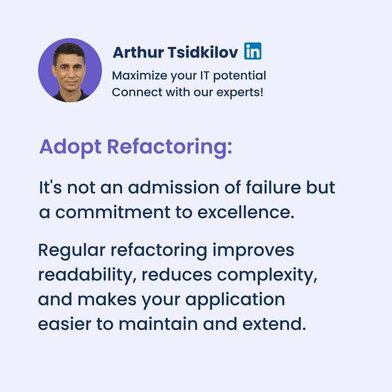 #refactoring #softwaredevelopment #coding #programming… | Arthur Tsidkilov #refactoring #softwaredevelopment #coding #programming… | Arthur Tsidkilov