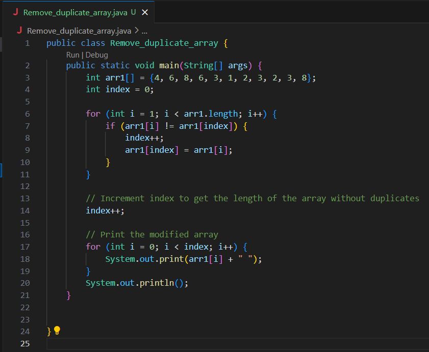 Day 19 of #100daysofcode: Remove Duplicate element in array | Rajkanya ... Day 19 of #100daysofcode: Remove Duplicate element in array | Rajkanya ...