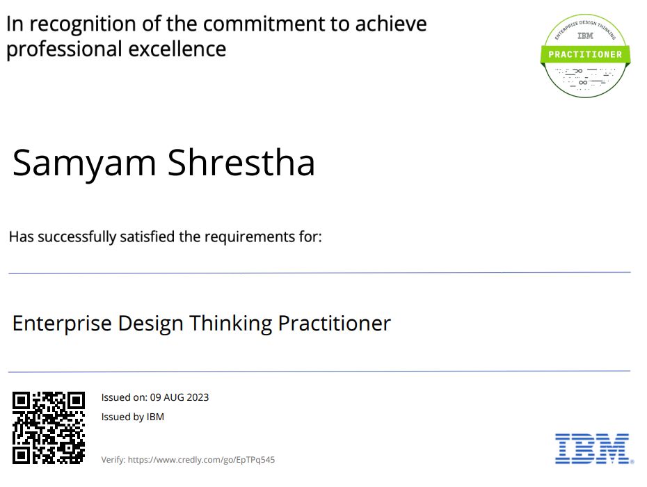 Samyam Shrestha on LinkedIn: #ibmdesignthinking #innovationjourney Samyam Shrestha on LinkedIn: #ibmdesignthinking #innovationjourney