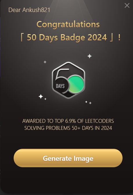 Ankush Raut on LinkedIn: #leetcode #50daysbadge #codingjourney # ... Ankush Raut on LinkedIn: #leetcode #50daysbadge #codingjourney # ...