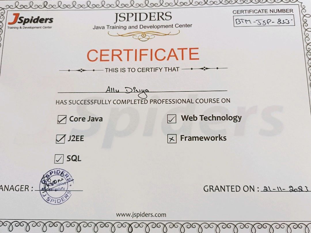 Divya Allu on LinkedIn: #corejava #sql #webtechnologies #advancedjava Divya Allu on LinkedIn: #corejava #sql #webtechnologies #advancedjava