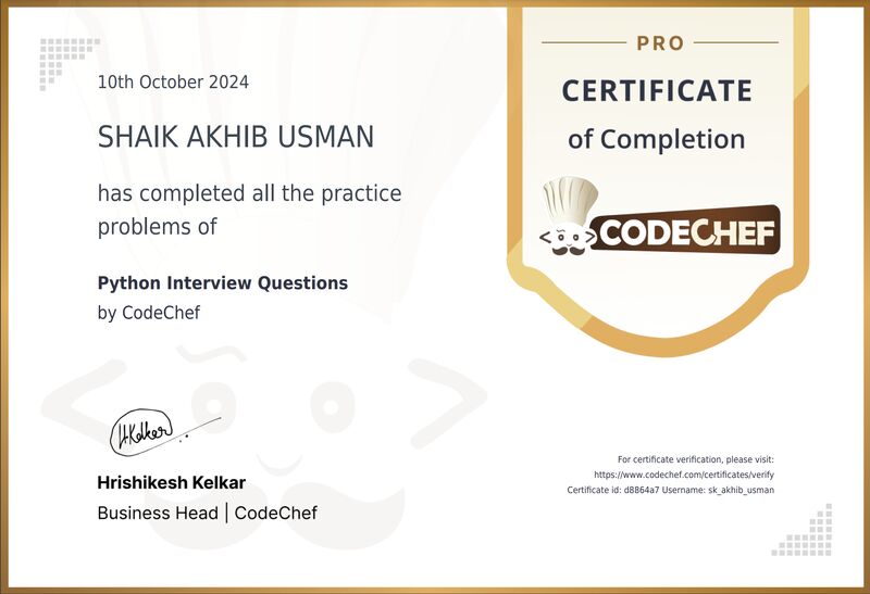 Akhib Usman Shaik on LinkedIn: #python #interviewpreparation # ... Akhib Usman Shaik on LinkedIn: #python #interviewpreparation # ...