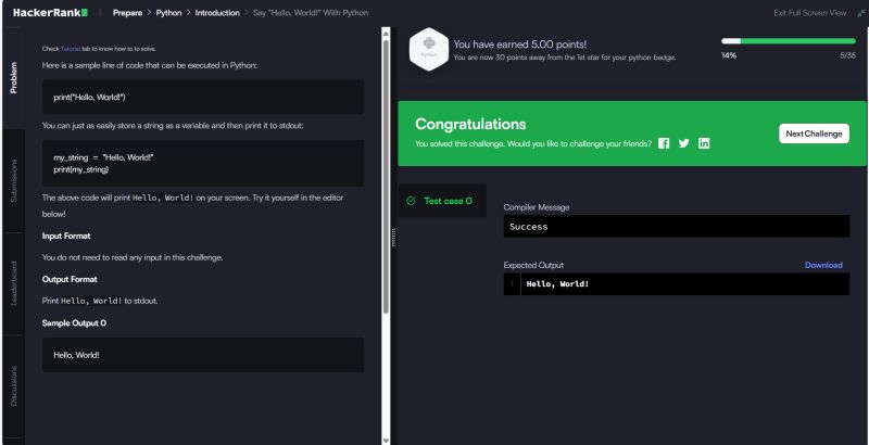 Yogesh S on LinkedIn: #hackerrank #hackerrank #pythoncodingchallenge # ... Yogesh S on LinkedIn: #hackerrank #hackerrank #pythoncodingchallenge # ...