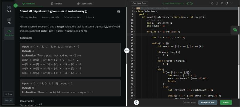 Sai Easwar Bonthu on LinkedIn: #gfg160 #coding #dsa #triplets # ... Sai Easwar Bonthu on LinkedIn: #gfg160 #coding #dsa #triplets # ...