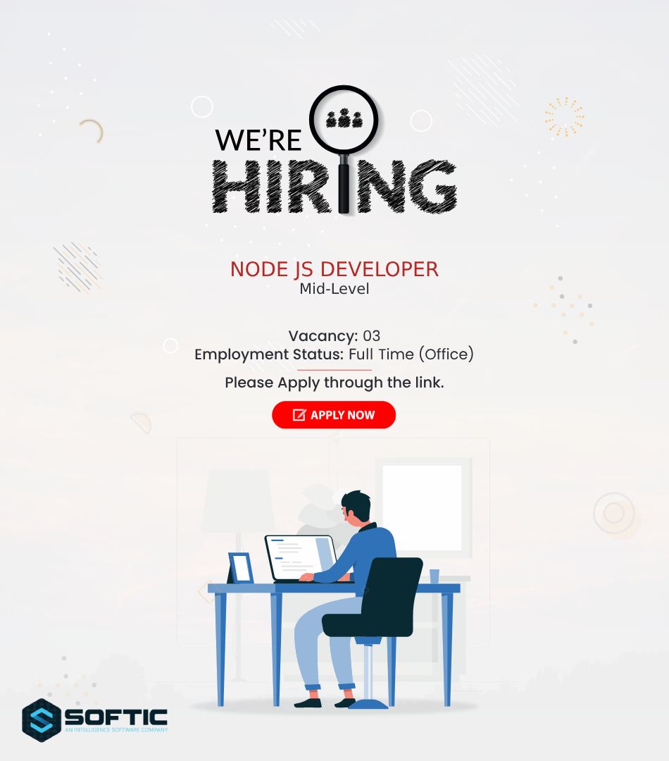 SOFTIC on LinkedIn: #hiring #nodejs #backenddevelopers #jobhiring # ... SOFTIC on LinkedIn: #hiring #nodejs #backenddevelopers #jobhiring # ...