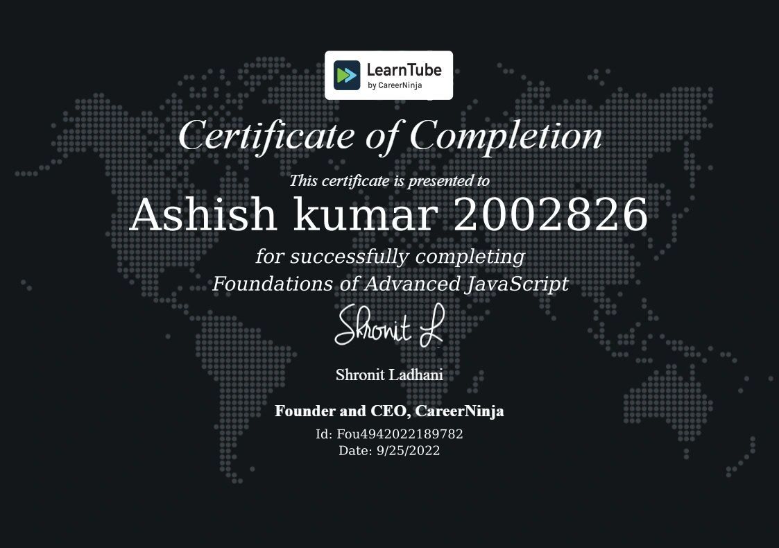 ashish kumar on LinkedIn: advance JavaScript ashish kumar on LinkedIn: advance JavaScript