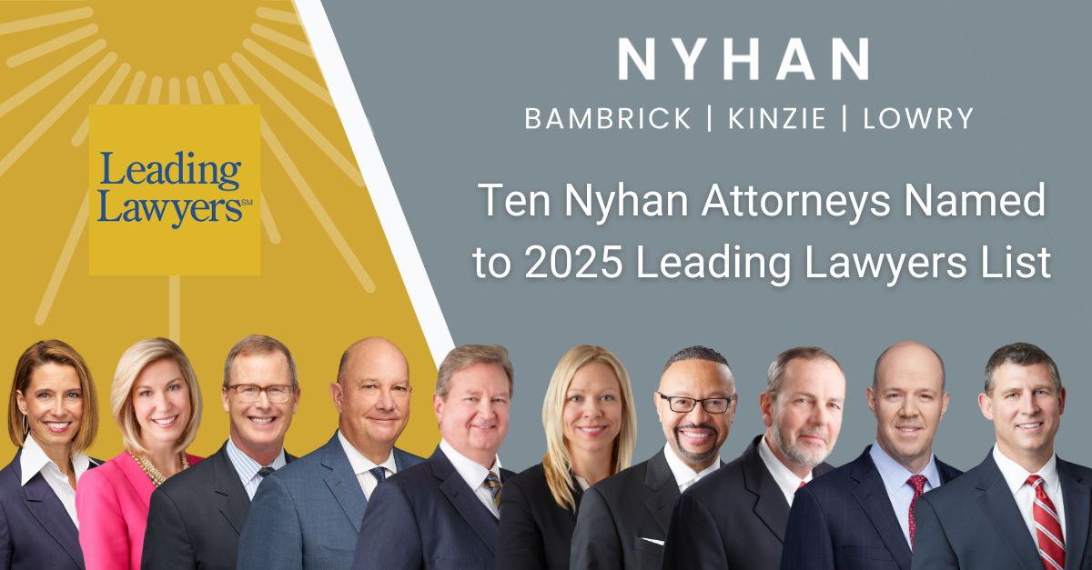 Congratulations to the Nyhan attorneys named in this year’s Leading ... Congratulations to the Nyhan attorneys named in this year’s Leading ...