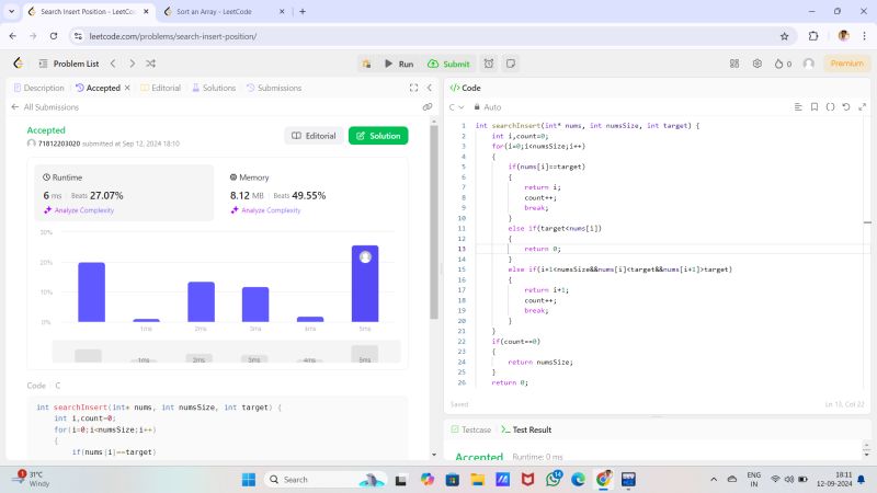 GOWTHAM K on LinkedIn: #100daychallenge #leetcode #cprogram #problemsolving GOWTHAM K on LinkedIn: #100daychallenge #leetcode #cprogram #problemsolving