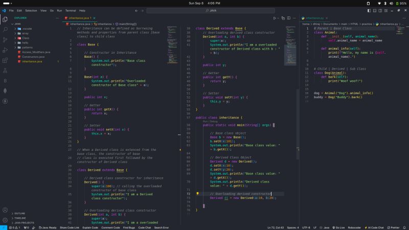 Dhiraj Kumar on LinkedIn: #javalearning #pythonlearning #inheritance # ... Dhiraj Kumar on LinkedIn: #javalearning #pythonlearning #inheritance # ...