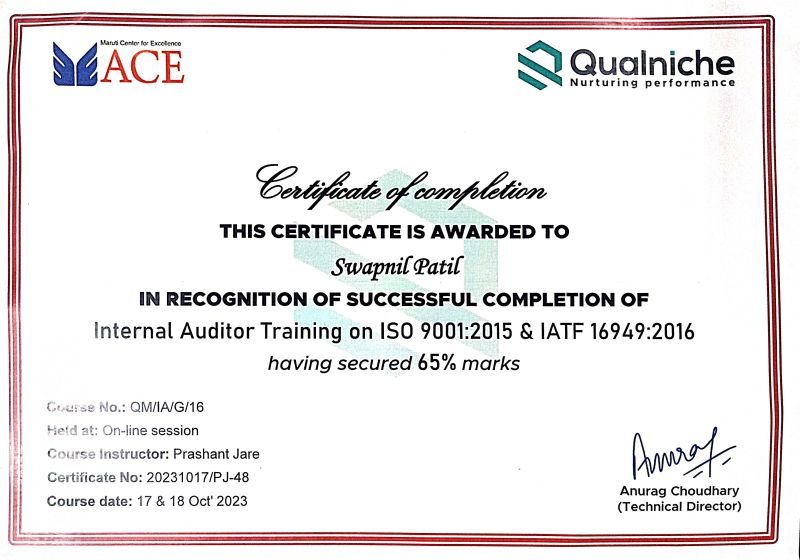 SWAPNIL PATIL on LinkedIn: #certifcate SWAPNIL PATIL on LinkedIn: #certifcate