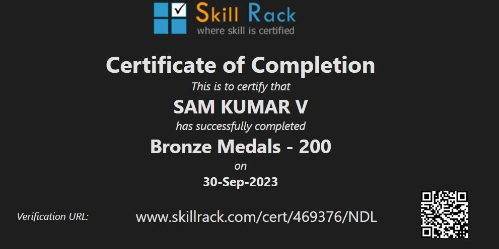 SAM KUMAR on LinkedIn: #skillrack #programming #rmk #fullstack # ... SAM KUMAR on LinkedIn: #skillrack #programming #rmk #fullstack # ...