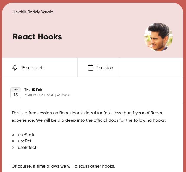 Hruthik Reddy on LinkedIn: #learnreact #reacthooks #react #frontend Hruthik Reddy on LinkedIn: #learnreact #reacthooks #react #frontend