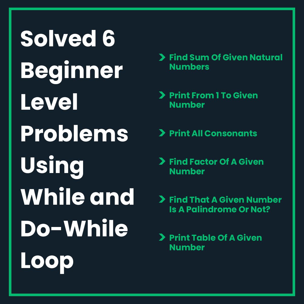 C++ solved 6 Beginner level problems using While/ Do-While loop | Hajra ... C++ solved 6 Beginner level problems using While/ Do-While loop | Hajra ...