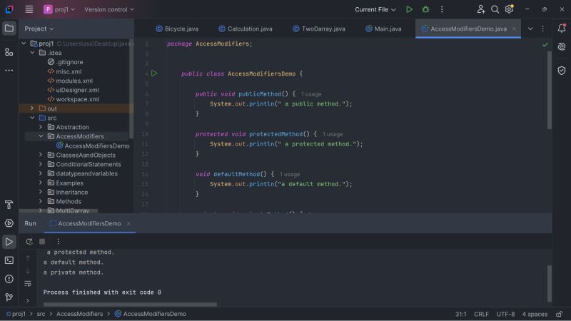 Sakthi Sridhar on LinkedIn: #java #100daysofcode #accessmodifiers Sakthi Sridhar on LinkedIn: #java #100daysofcode #accessmodifiers