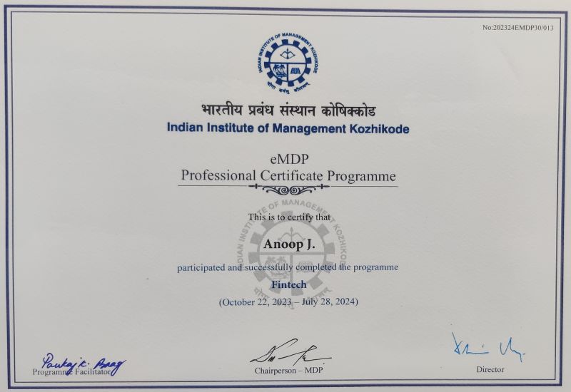 Anoop J on LinkedIn: #iimk #iimk #indian | 18 comments Anoop J on LinkedIn: #iimk #iimk #indian | 18 comments
