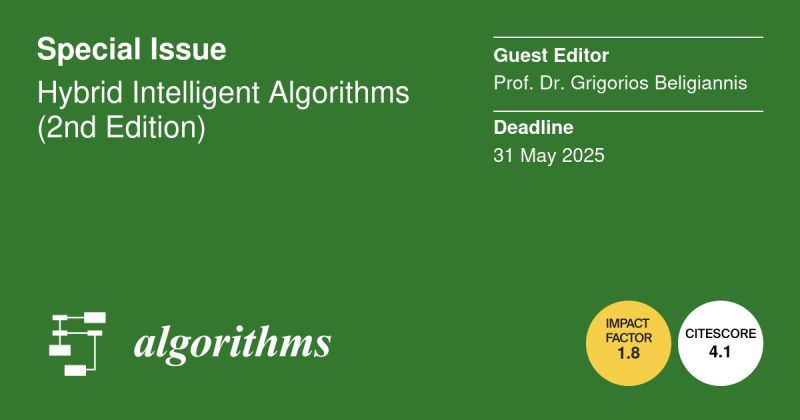 Algorithms MDPI on LinkedIn: #specialissue #evolutionaryalgorithms # ... Algorithms MDPI on LinkedIn: #specialissue #evolutionaryalgorithms # ...