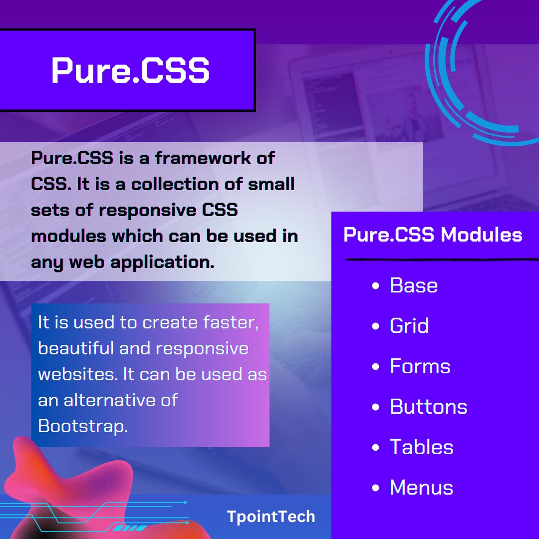 #purecss #css #html #javascript #tpointtech | Tpoint Tech #purecss #css #html #javascript #tpointtech | Tpoint Tech