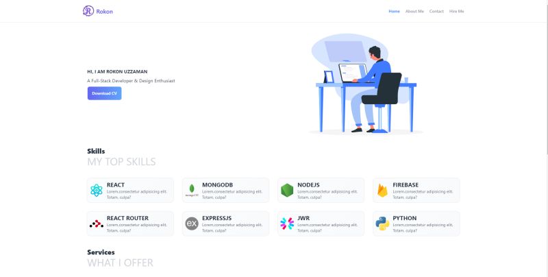 Md. Rokon U. on LinkedIn: #reactjs #tailwindcss #portfolio # ... Md. Rokon U. on LinkedIn: #reactjs #tailwindcss #portfolio # ...