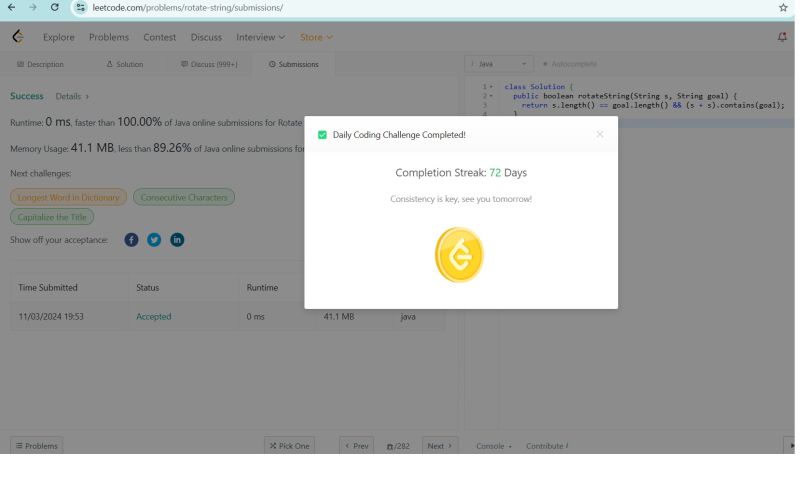 Mandakani Mishra on LinkedIn: #leetcode #codingjourney #consistency # ... Mandakani Mishra on LinkedIn: #leetcode #codingjourney #consistency # ...