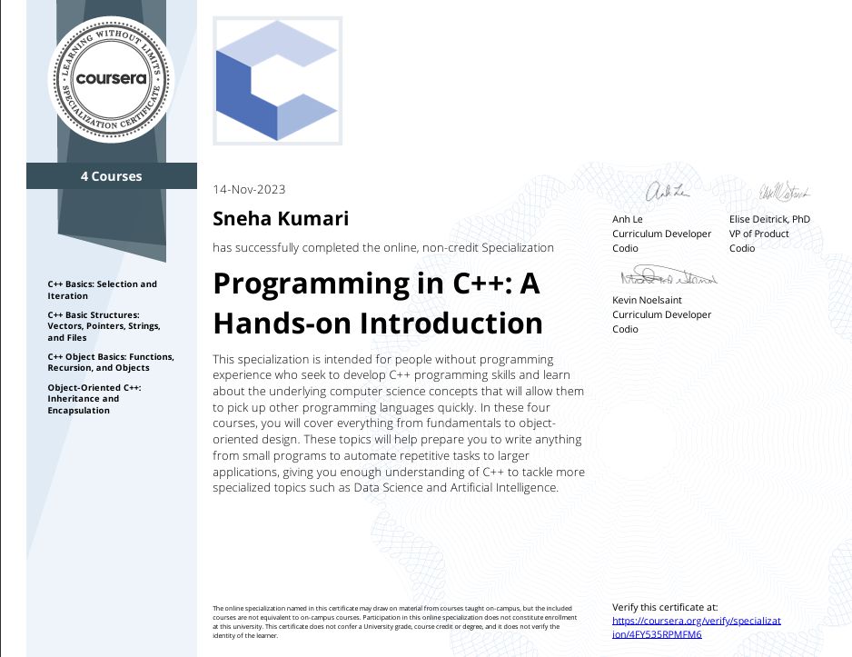 Sneha Kumari on LinkedIn: #cplusplus #programming #coding #keeplearning Sneha Kumari on LinkedIn: #cplusplus #programming #coding #keeplearning