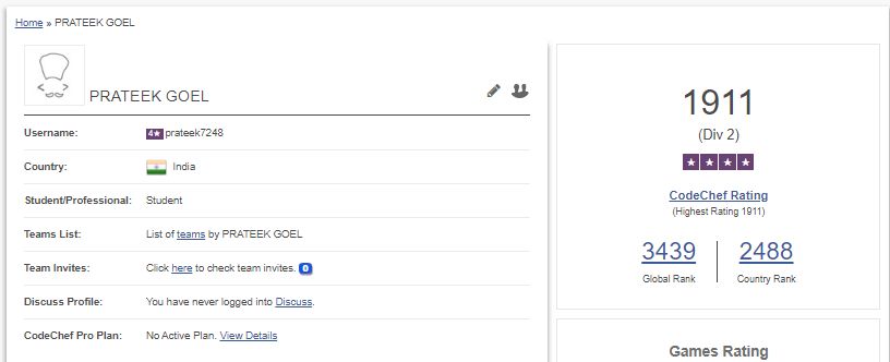 Prateek Goel on LinkedIn: #leetcode #codeforces #codechef #cp #linkedin ... Prateek Goel on LinkedIn: #leetcode #codeforces #codechef #cp #linkedin ...