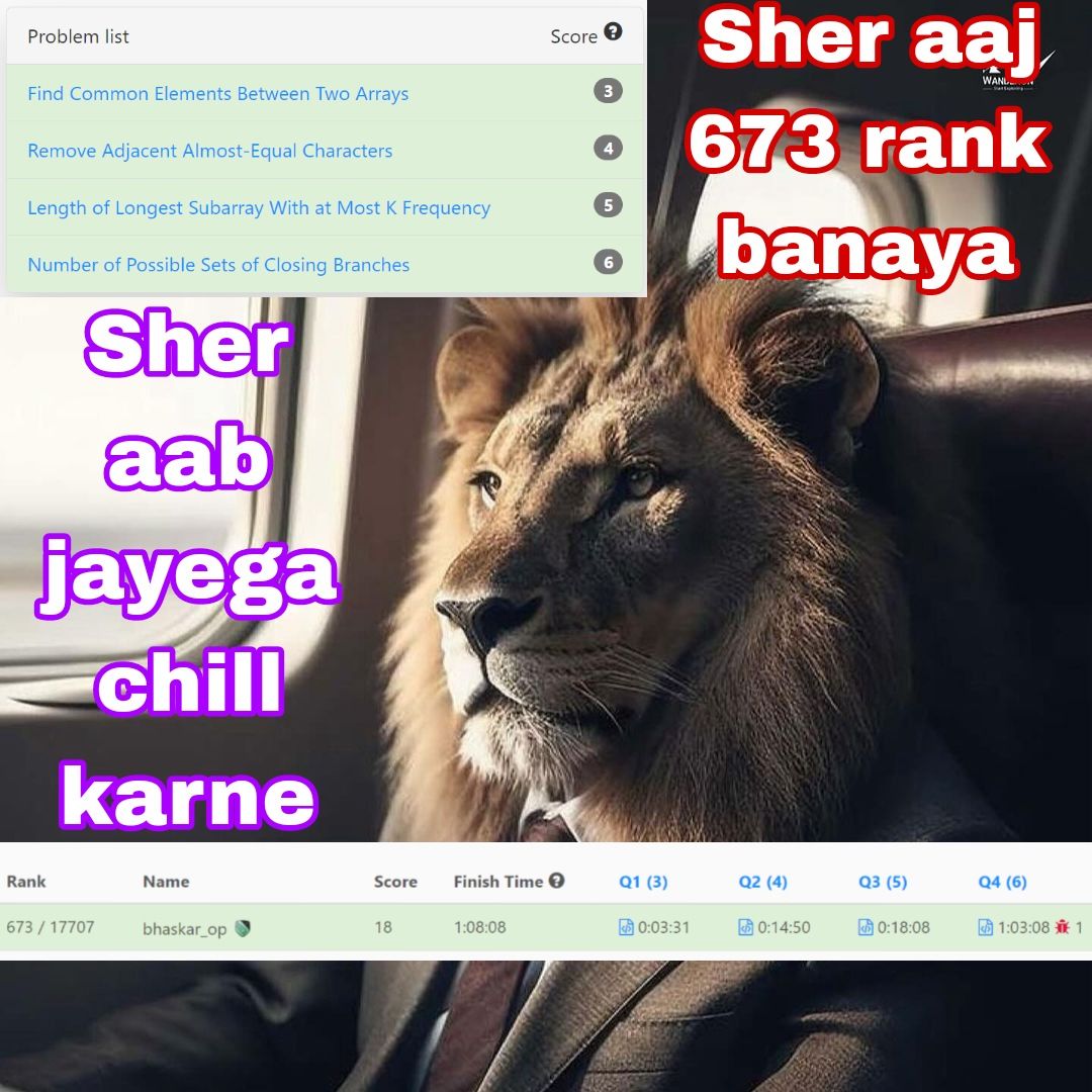 Bhaskar Nandy on LinkedIn: #leetcode #contest # ... Bhaskar Nandy on LinkedIn: #leetcode #contest # ...