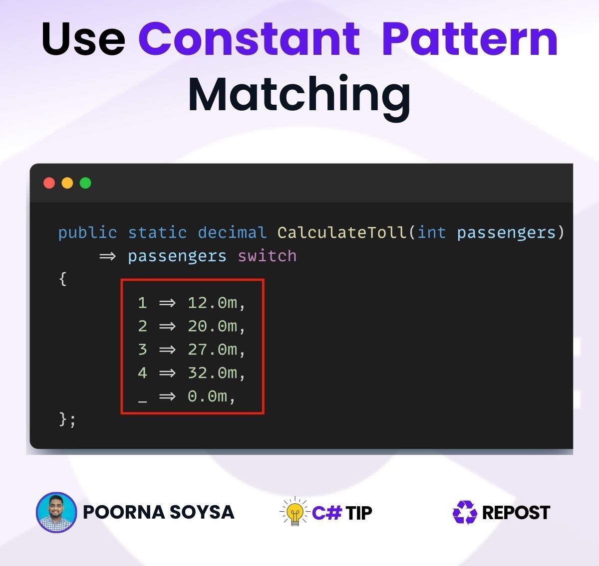 Poorna Soysa on LinkedIn: #csharp #dotnet #dotnetcore #cleancode # ... Poorna Soysa on LinkedIn: #csharp #dotnet #dotnetcore #cleancode # ...