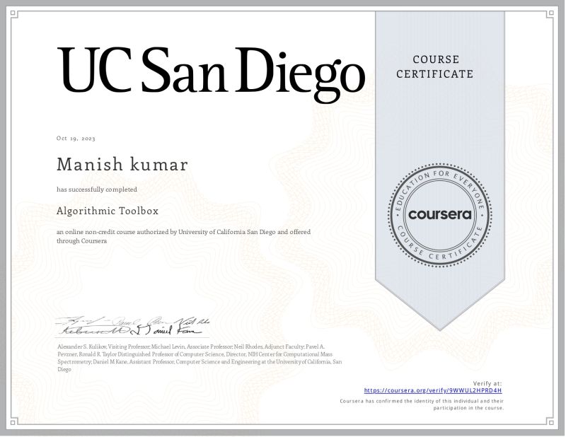 Manish Kumar on LinkedIn: #cousera #coding #learningjourney Manish Kumar on LinkedIn: #cousera #coding #learningjourney