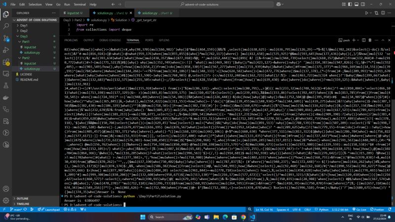 Pravin Kamble on LinkedIn: #python #adventofcode2024 #problemsolving Pravin Kamble on LinkedIn: #python #adventofcode2024 #problemsolving