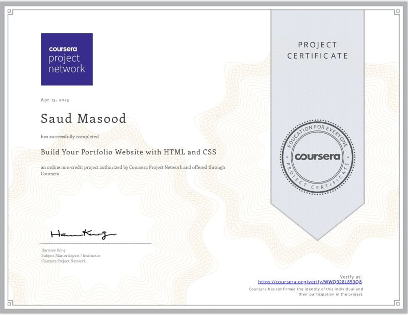 #html #css #webdevelopment #certification #portfolio #learning | Saud ... #html #css #webdevelopment #certification #portfolio #learning | Saud ...