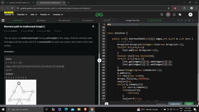 Vanshika Madnawat on LinkedIn: #geekstreak2024 #dsa #potd #graph Vanshika Madnawat on LinkedIn: #geekstreak2024 #dsa #potd #graph