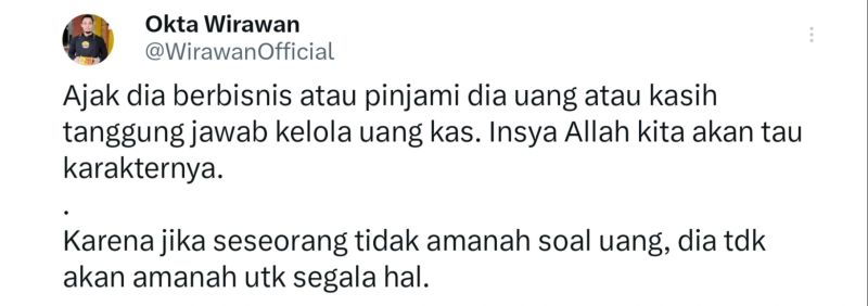 Okta Wirawan on LinkedIn: Setuju ya?? | 17 comments Okta Wirawan on LinkedIn: Setuju ya?? | 17 comments