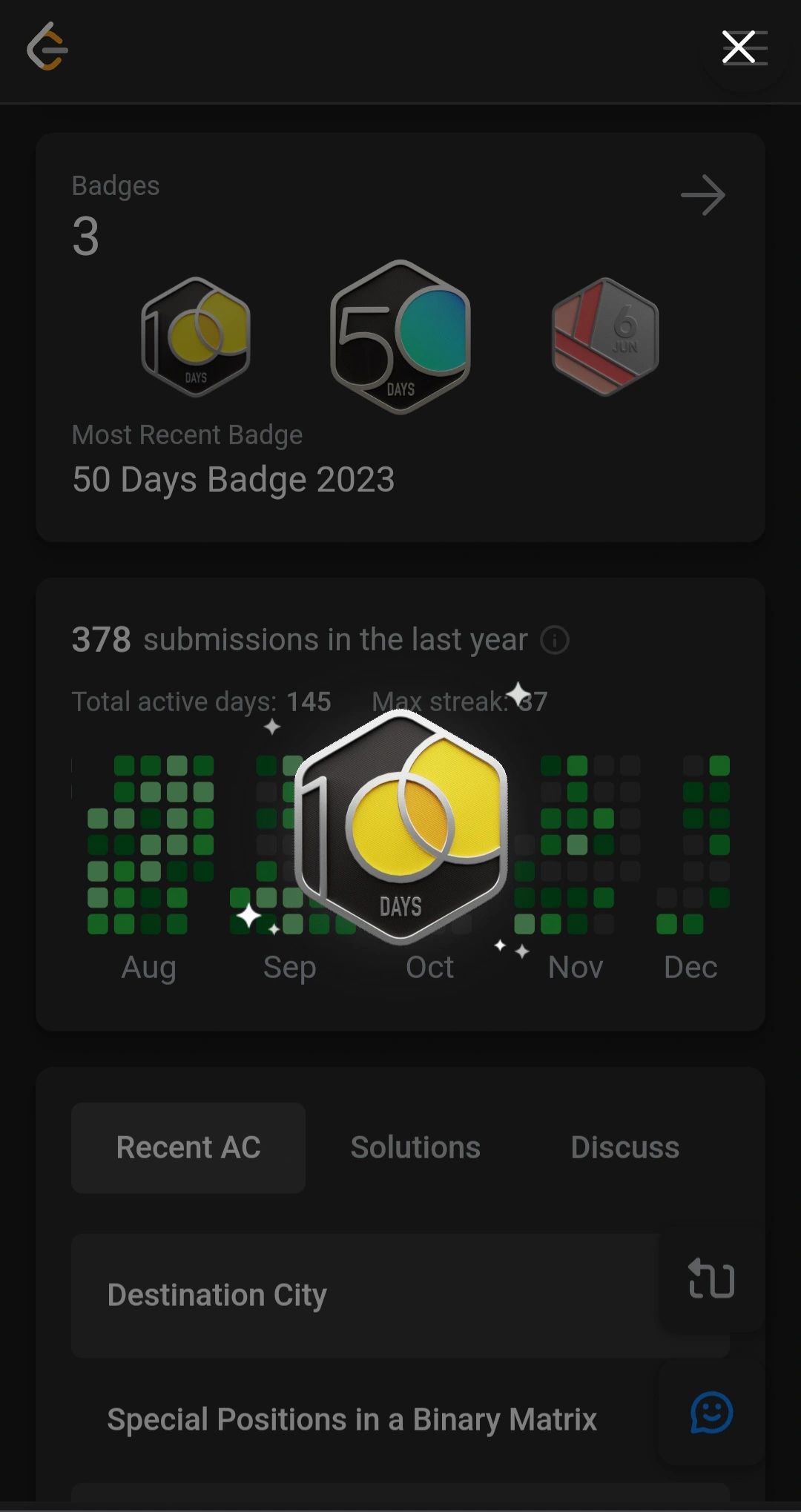 Souradeep Ghosh on LinkedIn: #leetcode #100daysofleetcode #achivement Souradeep Ghosh on LinkedIn: #leetcode #100daysofleetcode #achivement