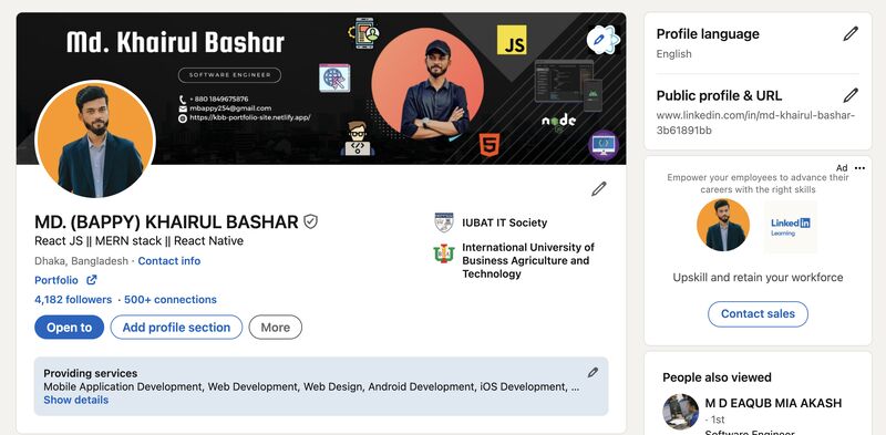 MD. KHAIRUL BASHAR on LinkedIn: Get your LinkedIn verification badge now! ️ MD. KHAIRUL BASHAR on LinkedIn: Get your LinkedIn verification badge now! ️