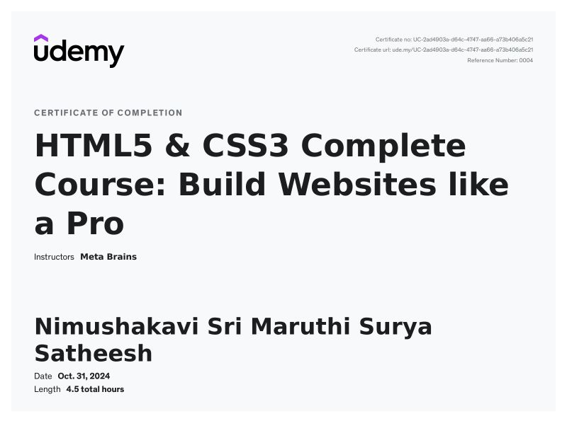 Satish Nimushakavi on LinkedIn: #html #css #codingjourney #newskills # ... Satish Nimushakavi on LinkedIn: #html #css #codingjourney #newskills # ...