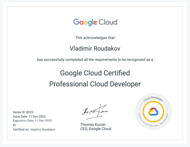 Vladimir Roudakov on LinkedIn: Got Google Cred? Vladimir Roudakov on LinkedIn: Got Google Cred?