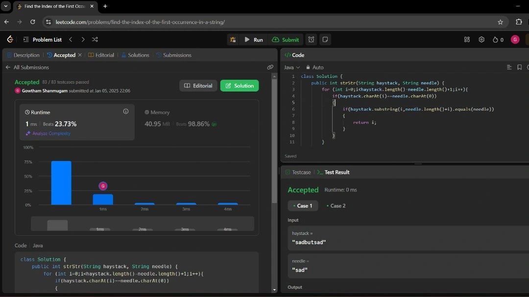 Gowtham Kumar. S on LinkedIn: #day04 #leetcode #consistancy #java # ... Gowtham Kumar. S on LinkedIn: #day04 #leetcode #consistancy #java # ...