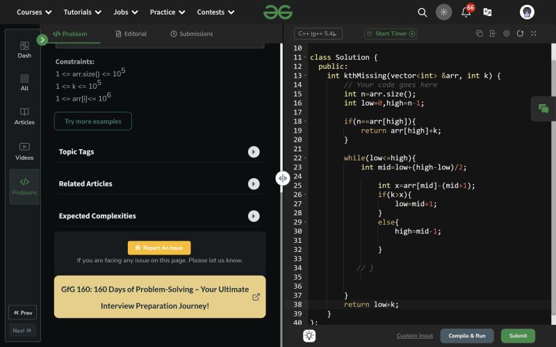Ashutosh Maurya on LinkedIn: #gfg160 #geekstreak2024 #codingjourney # ... Ashutosh Maurya on LinkedIn: #gfg160 #geekstreak2024 #codingjourney # ...