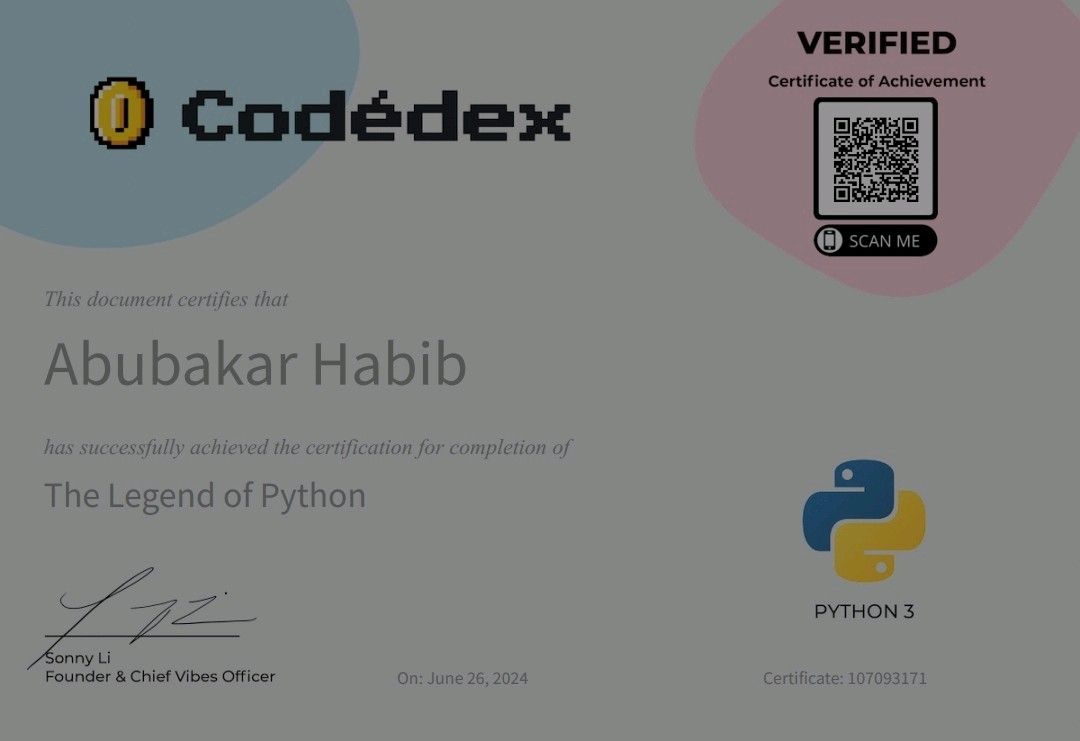 Abubakar Habib on LinkedIn: #python #certification #learning #growth # ... Abubakar Habib on LinkedIn: #python #certification #learning #growth # ...