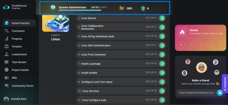 Tashdid Alam on LinkedIn: Kodekloud Engineer is a platform where we ... Tashdid Alam on LinkedIn: Kodekloud Engineer is a platform where we ...