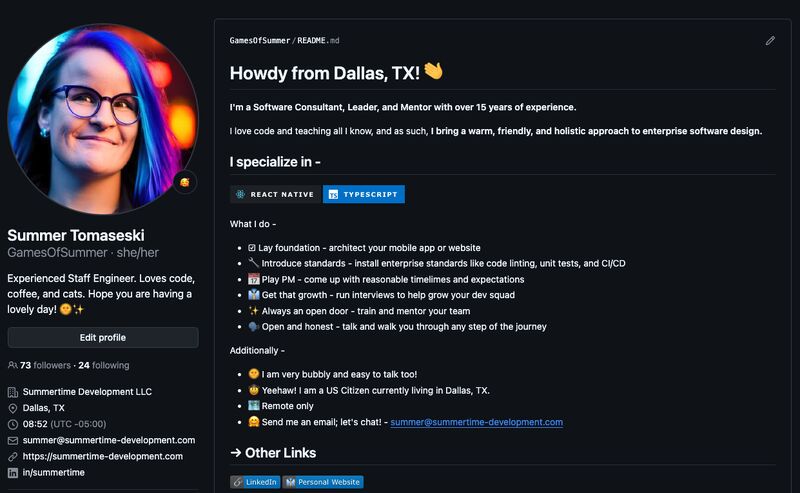 Summer Tomaseski on LinkedIn: #opentowork #react #reactnative #oss | 10 ... Summer Tomaseski on LinkedIn: #opentowork #react #reactnative #oss | 10 ...